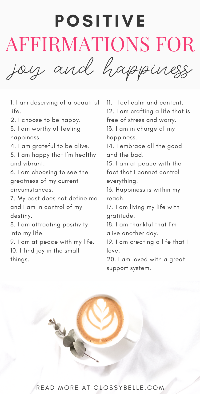 30 Affirmations For Joy And Happiness – Glossy Belle